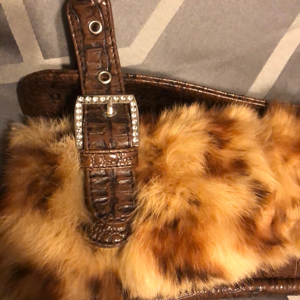 Beautiful Vintage Leopard Print & Snake Skin Bag! - Gem